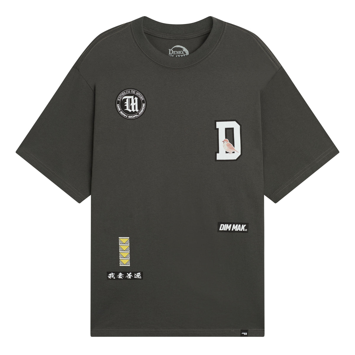 Dim Mak x Demon Slayer - Heirloom Oversized Tee - Charcoal – DIM MAK ...